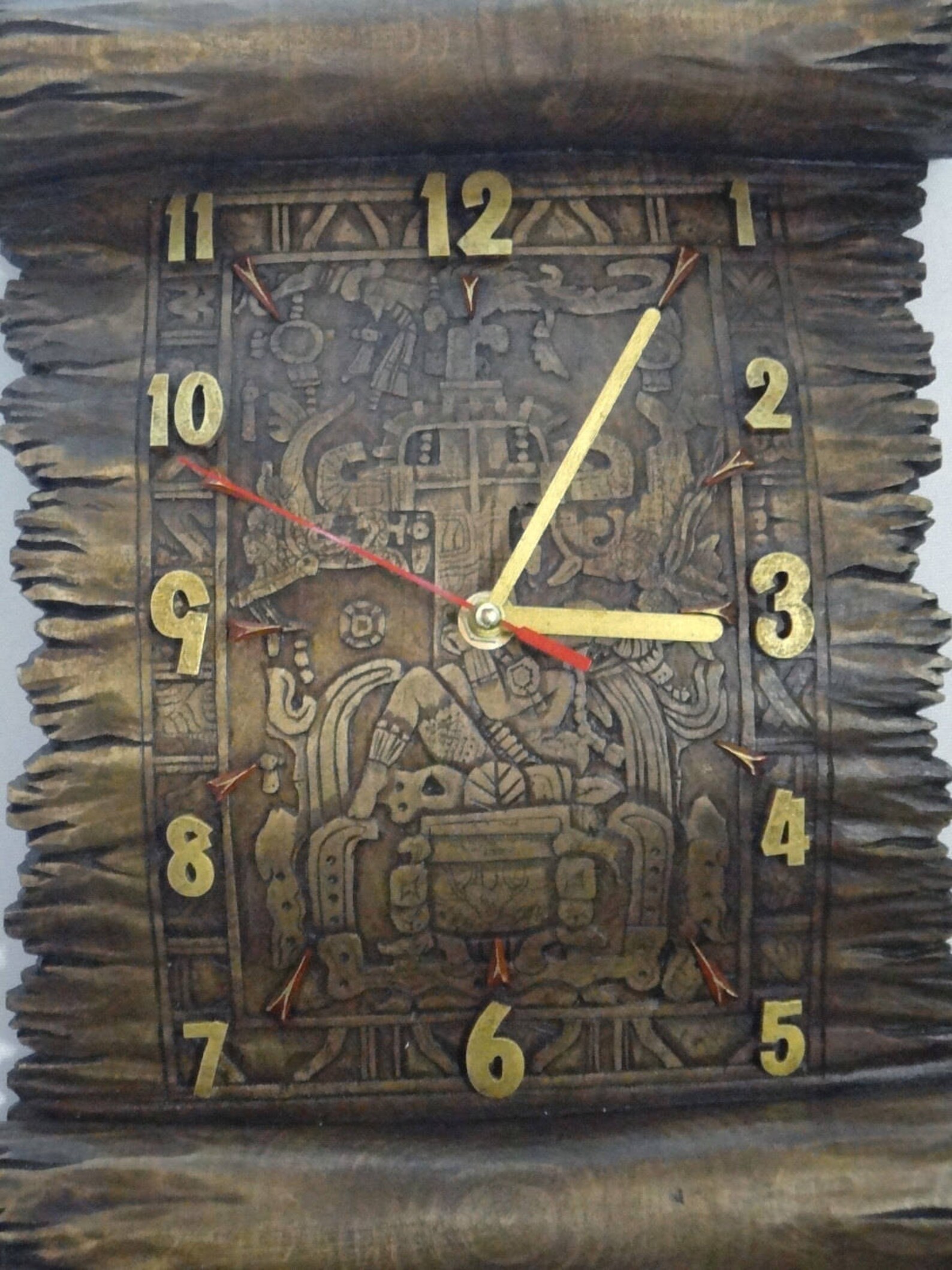 Wall Clock -ancient Scroll - Etsy