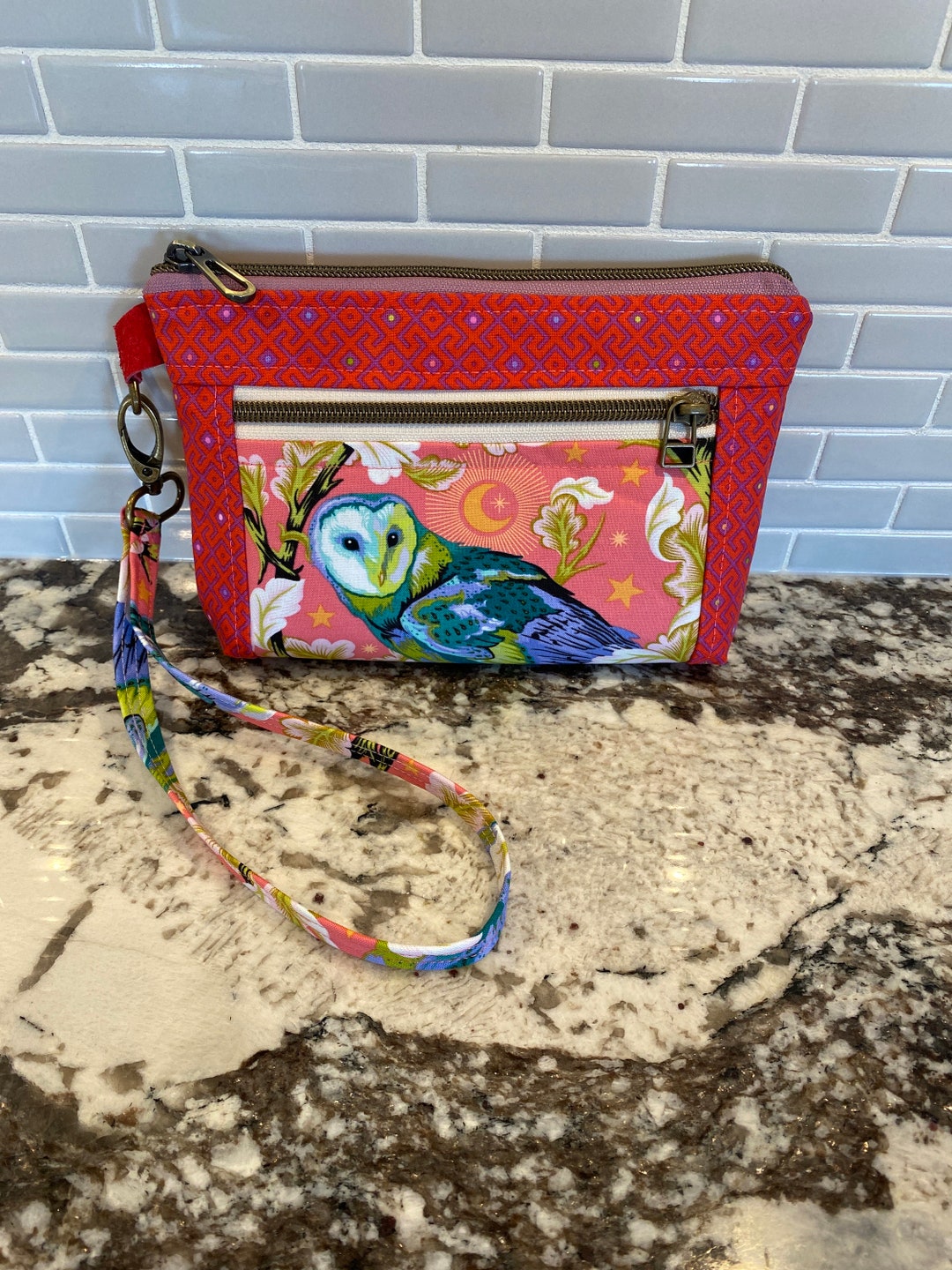 Devon Pouch With Detachable Wrist Strap. Roomy Interior With Two ...