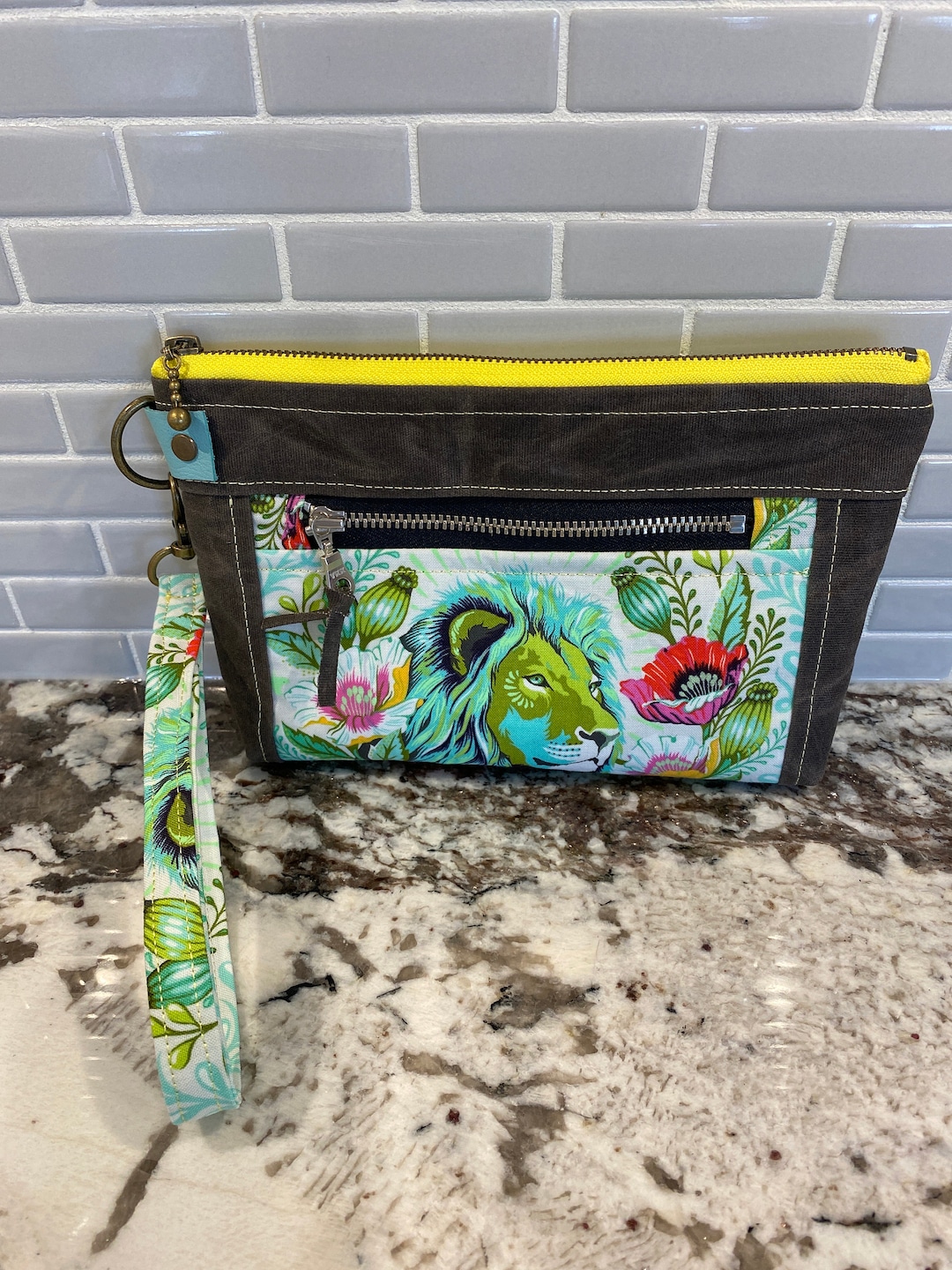 Devon Pouch With Detachable Wrist Strap. Roomy Interior With Two ...
