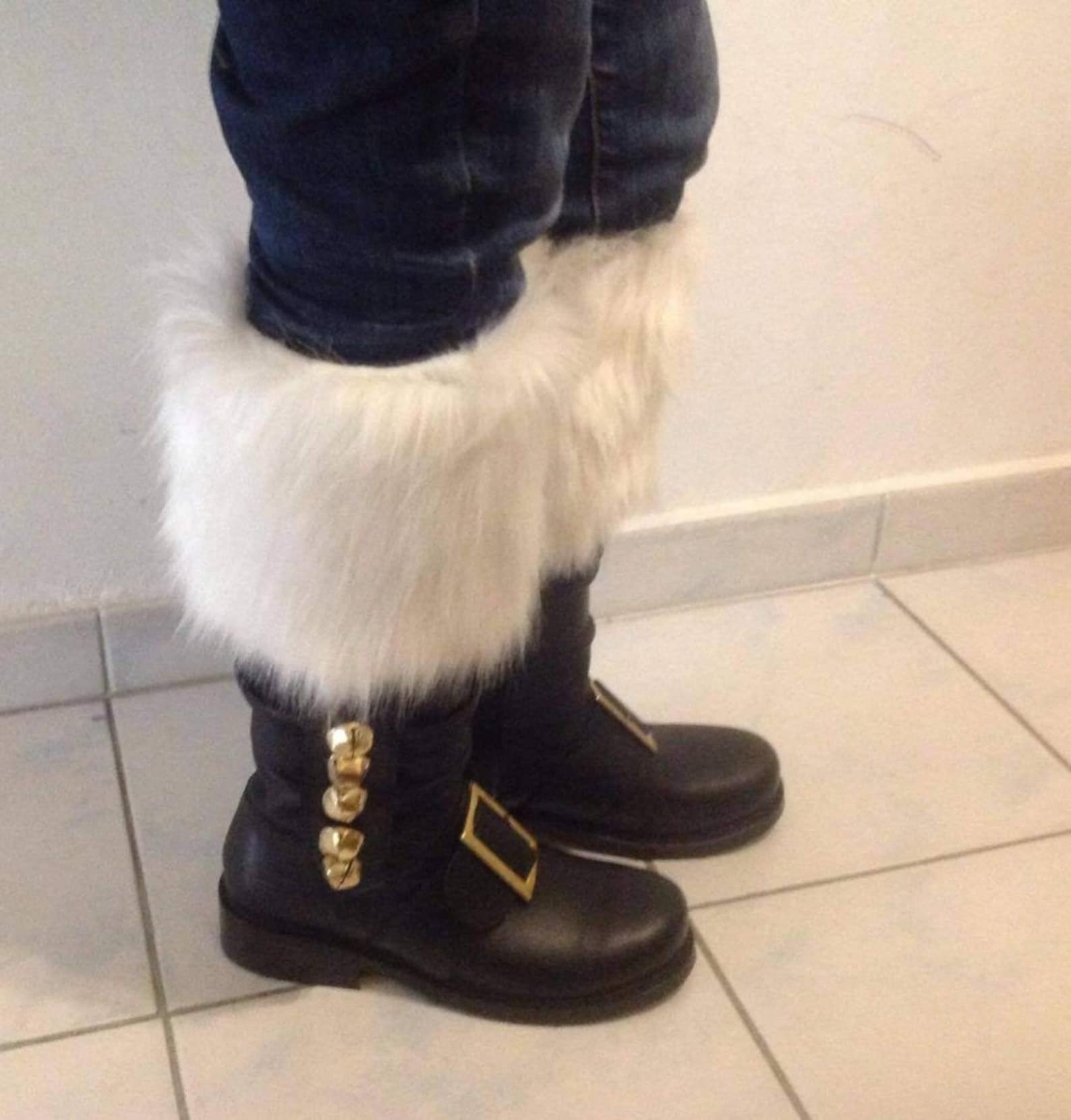 Handmade Santa Claus Boot,nubuck Leather Boots,santa Suit,chrismas ...