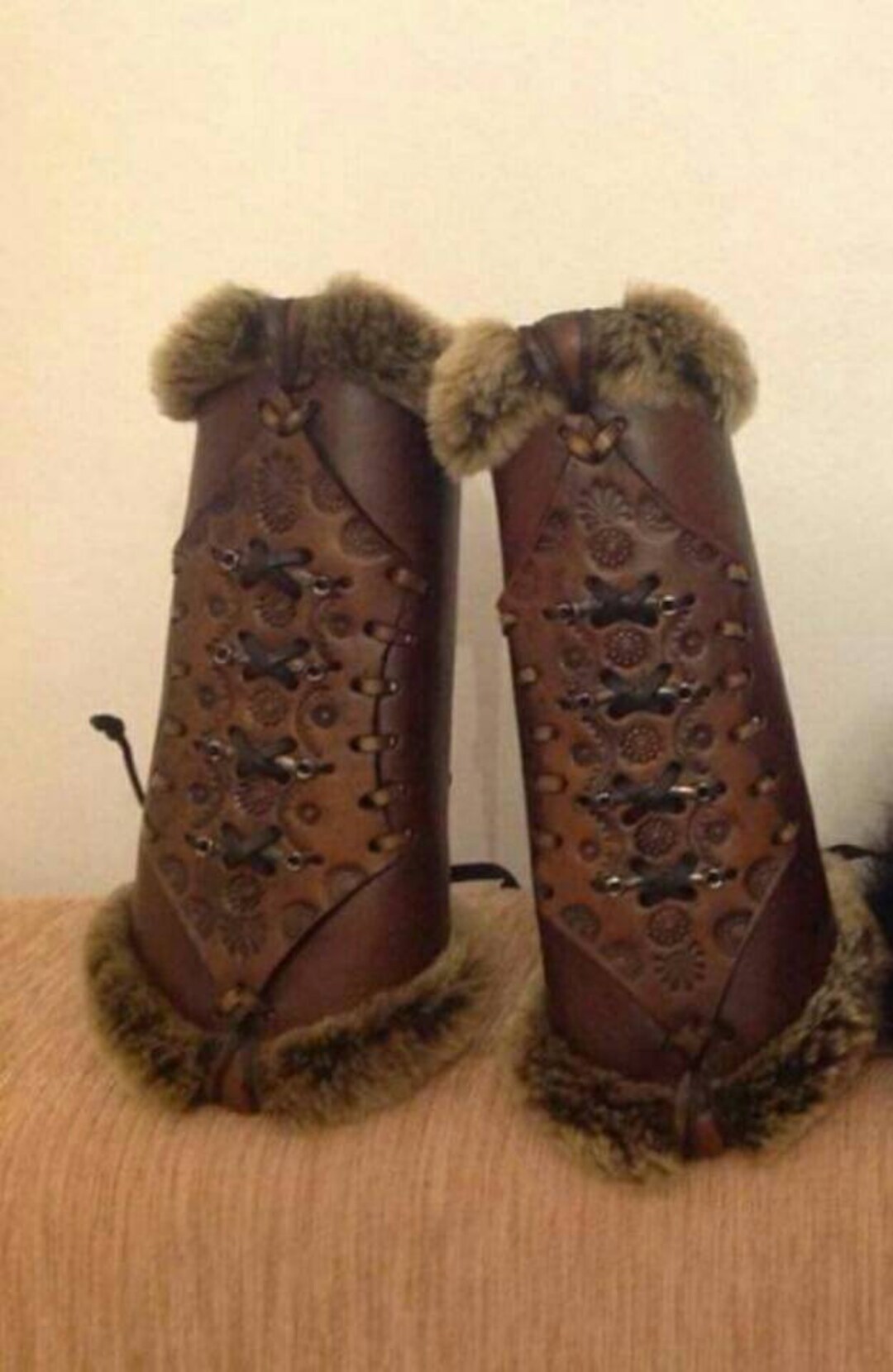 Handmade Leather Arm Guards Medieval Guards,archer Armor,archery ...