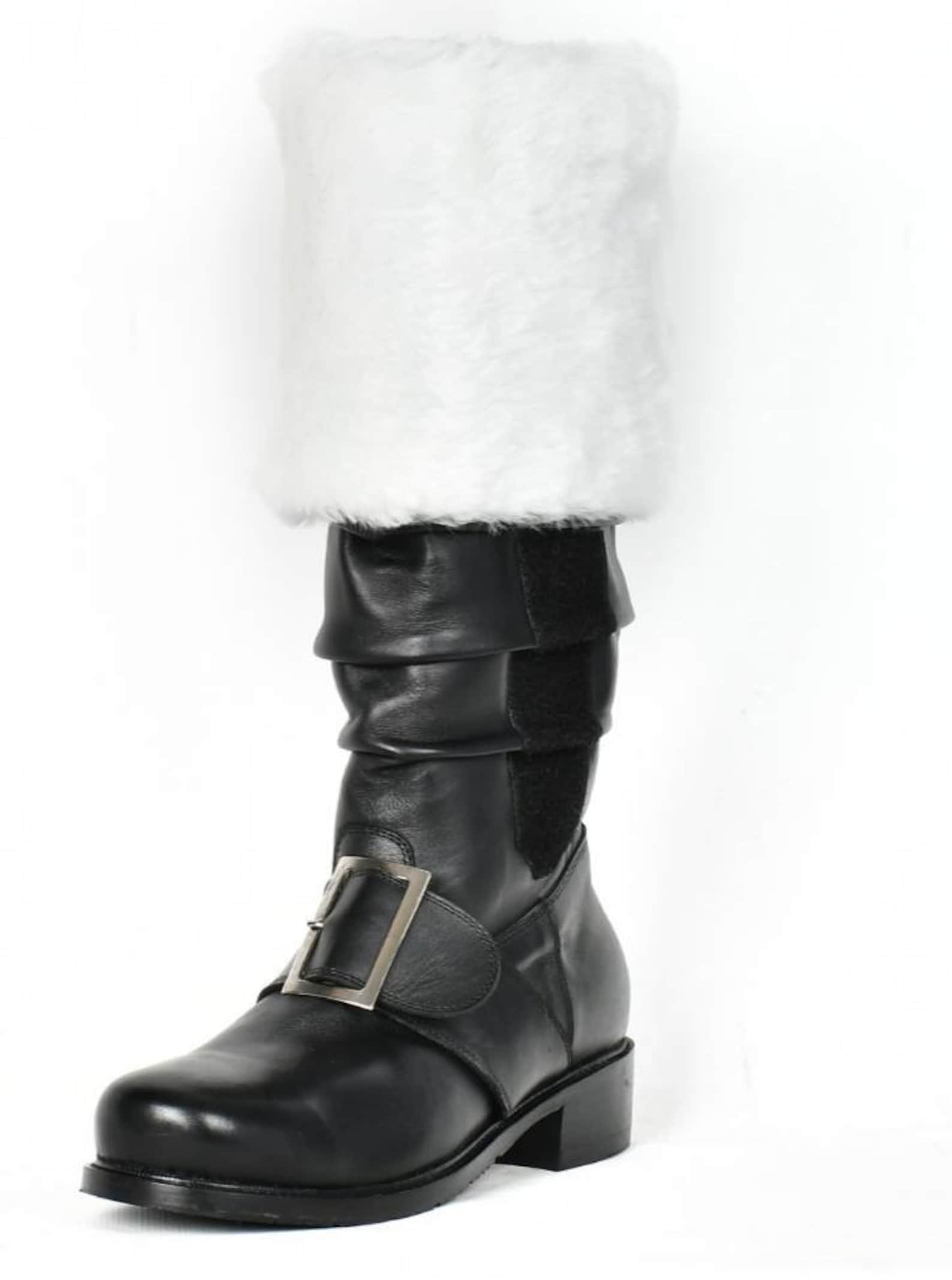 Handmade Santa Claus Boot,nubuck Leather Boots,santa Suit,chrismas ...