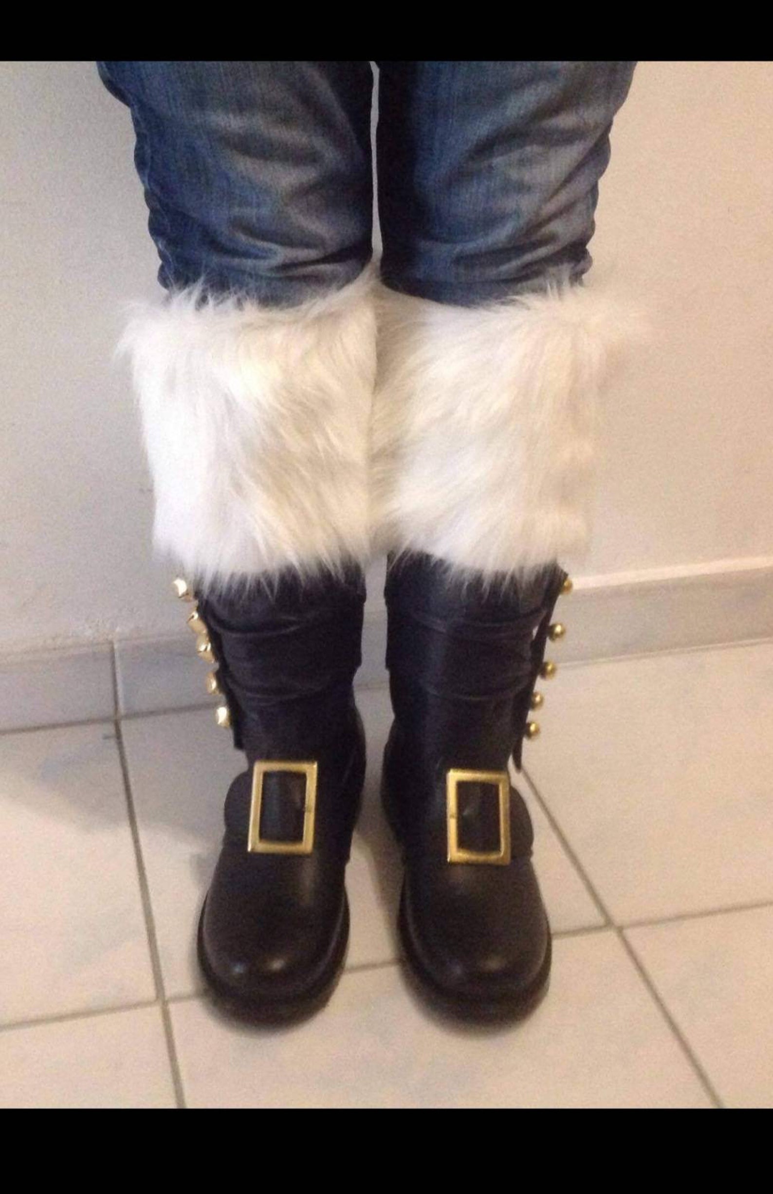 Handmade Santa Claus Boot,nubuck Leather Boots,santa Suit,chrismas ...