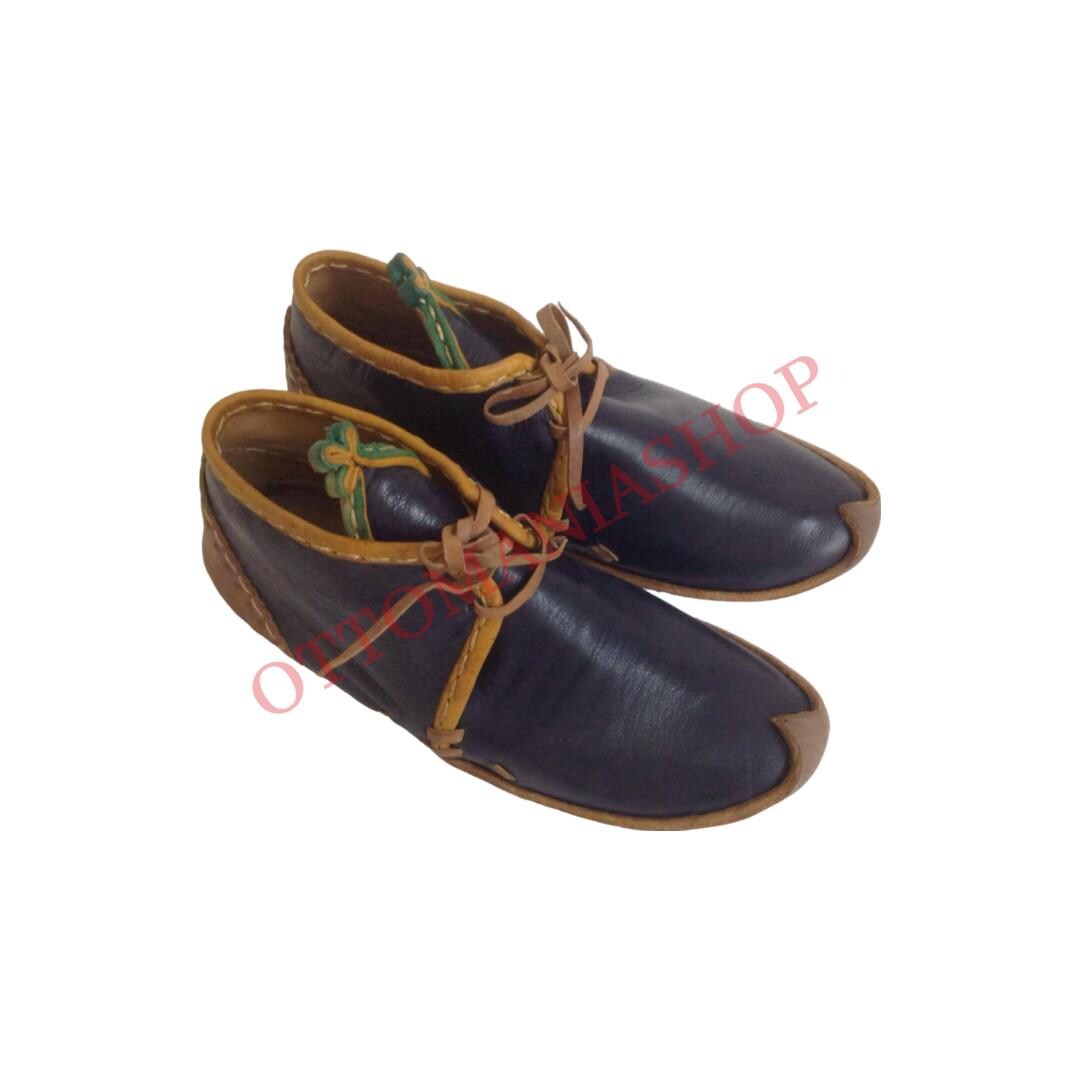 Turkish Handmade Yemeni,medieval Leather Boot,free Shipping Handmade ...