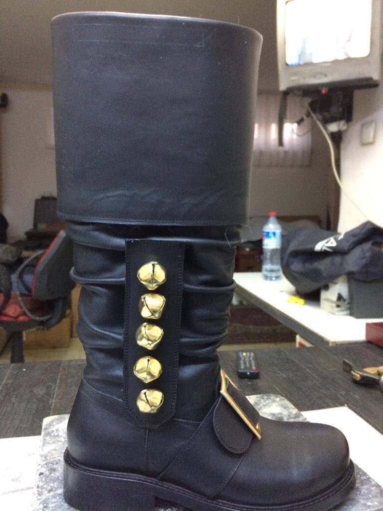 Handmade Santa Claus Bootleather Bootssanta Suitchrismas - Etsy