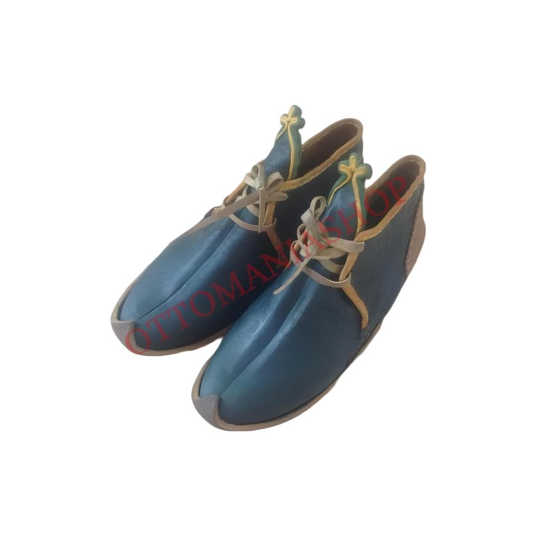 Handmade Leather Turkish Yemeni Shoes, Medieval Style Sandals - Etsy