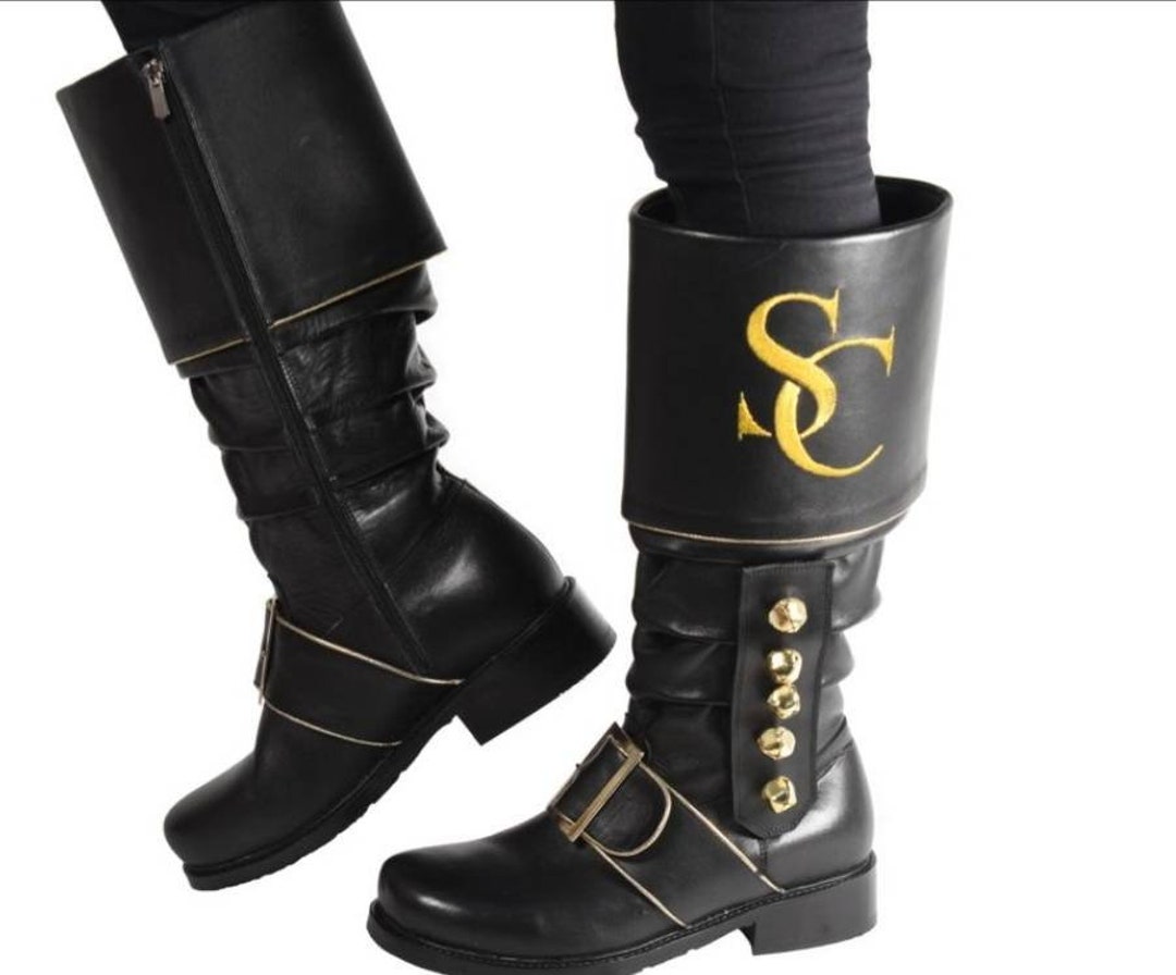 PROSANTASHOP SANTA BOOTS, Handmade Santa Claus Boot,nubuck Leather Boot ...