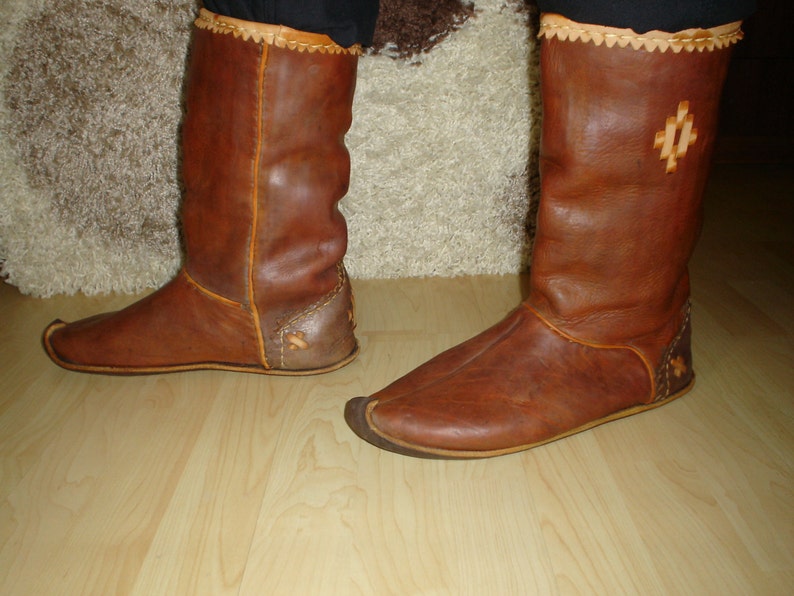 Medieval Period Shoes, Handmade Boots, Historical Shoes,turkısh Leather ...