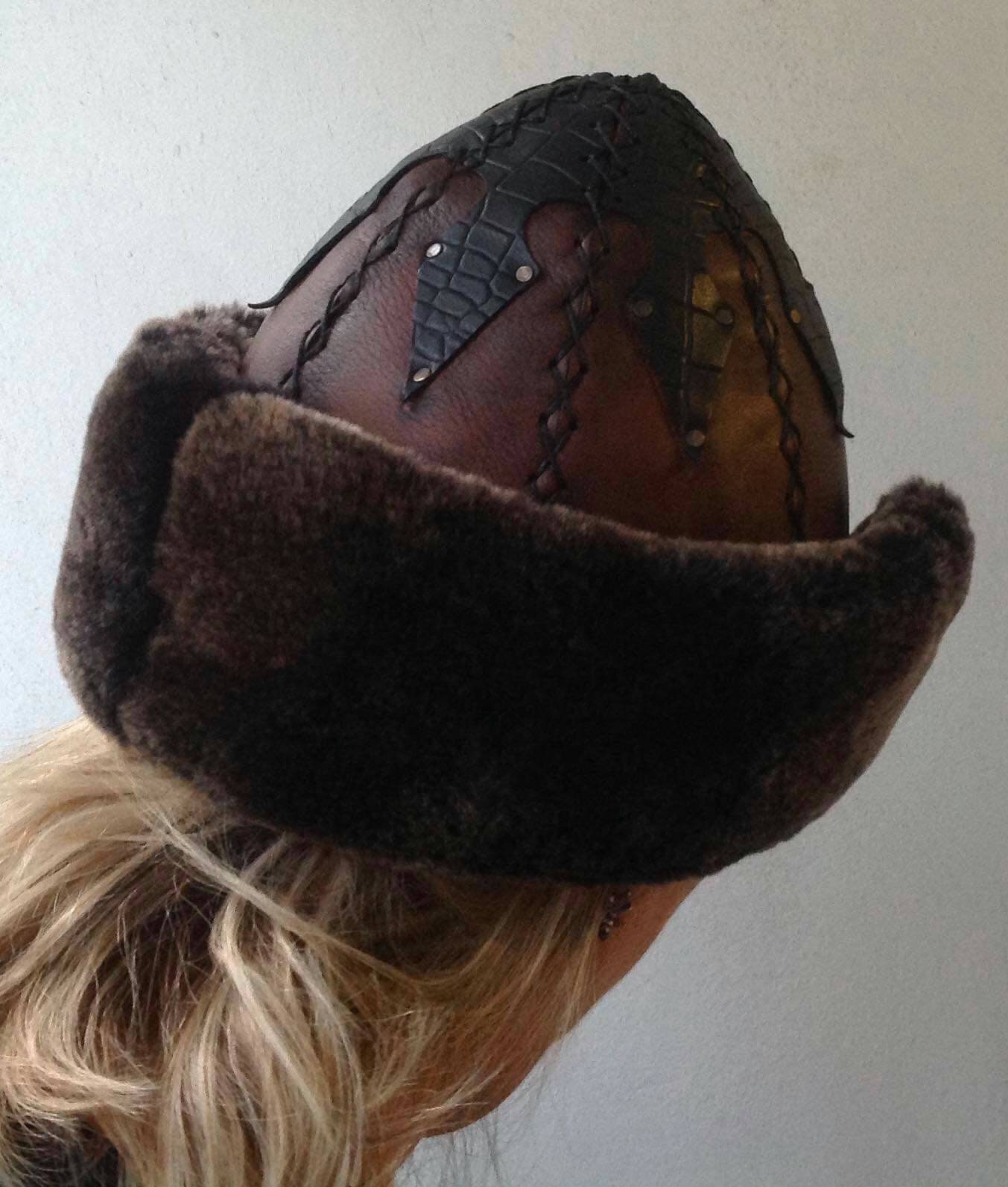 Hat,medieval Hat,resurrection Leather Hat,handmade Hat,turkish Hat ...