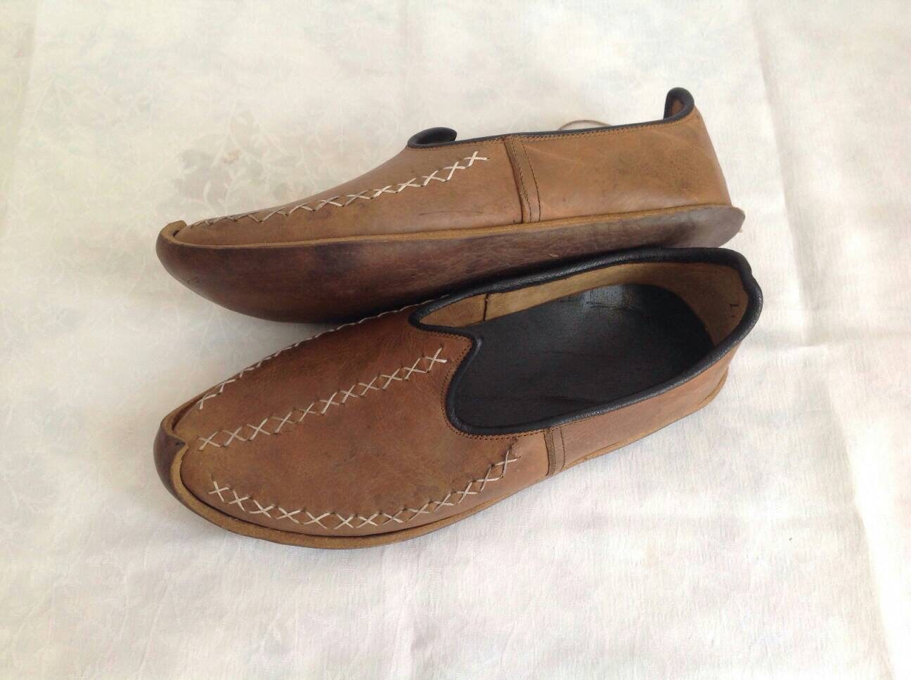 Handmade Leather Yemeni Shoeleather Loafershandmade Medieval - Etsy