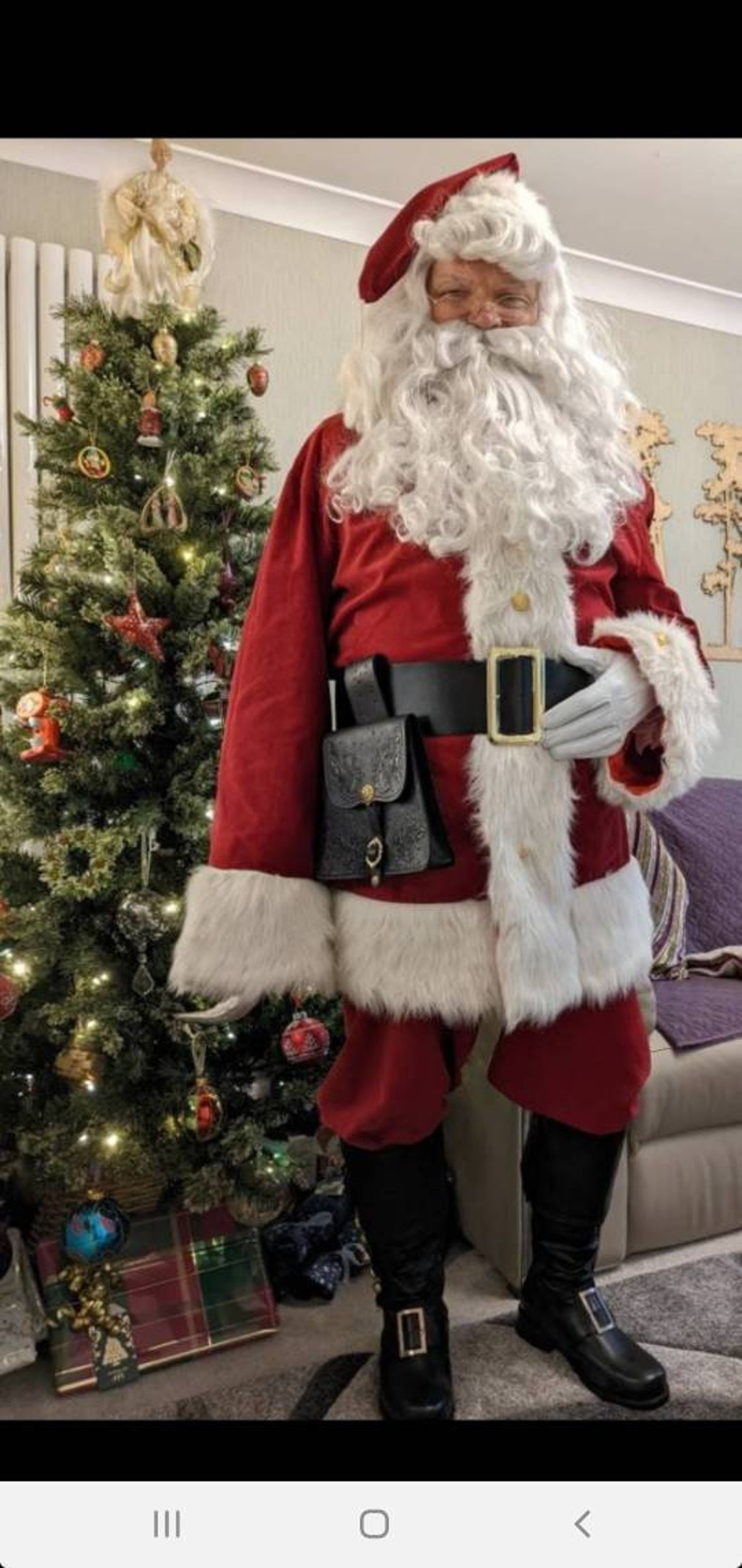 Handmade Santa Claus Bootnubuck Leather Bootssanta - Etsy