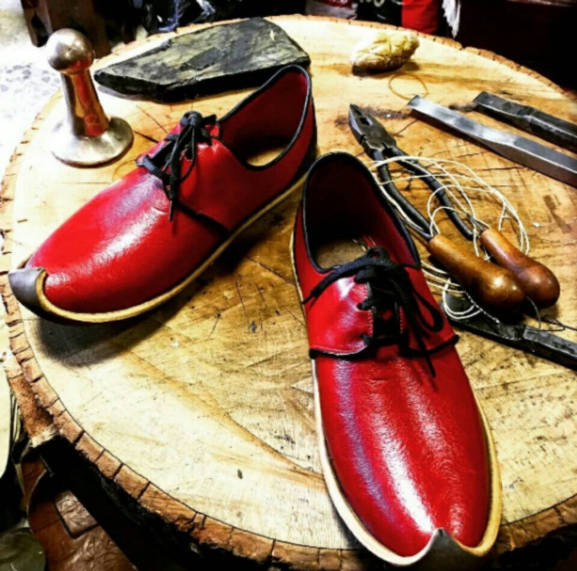 Medieval Period Shoes Flat Sandalottamon-turkish Yemeni - Etsy