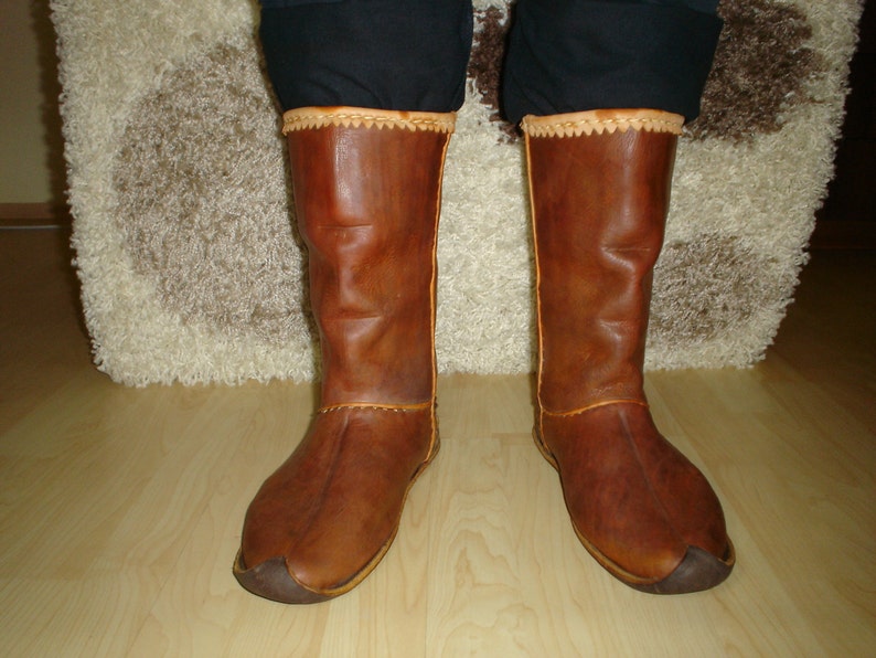 Medieval Period Shoes, Handmade Boots, Historical Shoes,turkısh Leather ...