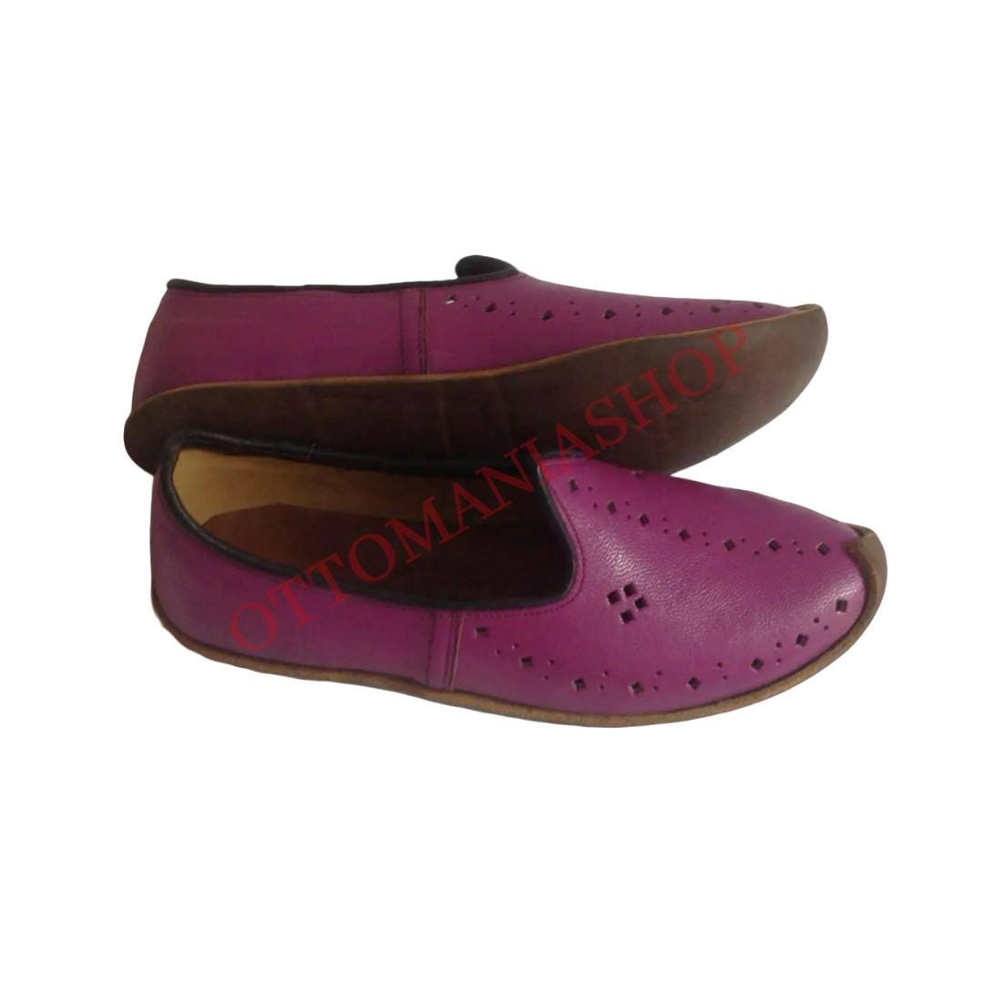 Leather Ottoman-turkish Yemeni, Handmade Unisex Adult Shoes,unisex ...