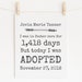 Printable Foster Care Adoption Sign // Days in Foster Care - Etsy