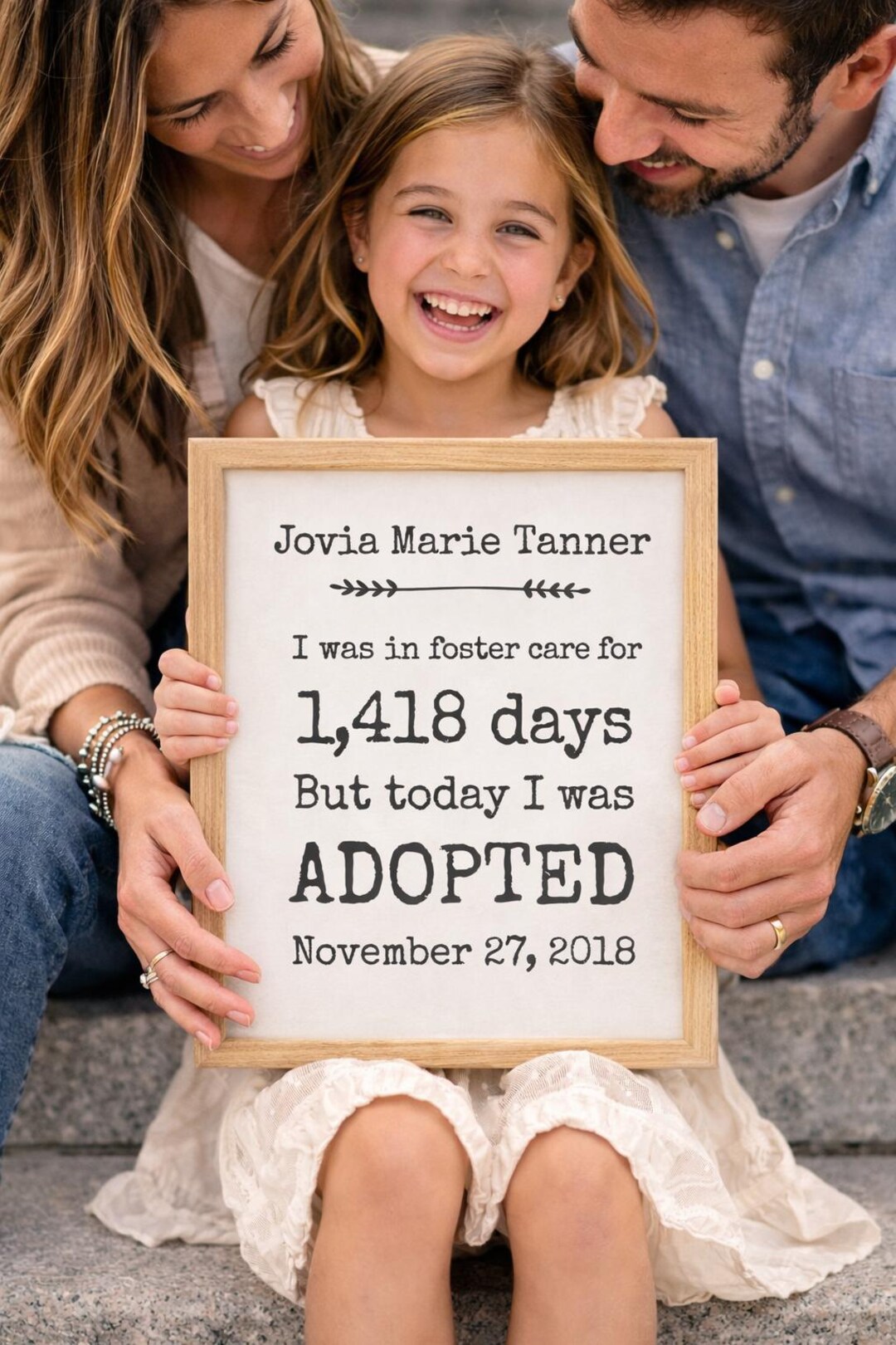 Personalized Foster Care Adoption Sign // Days in Foster Care ...