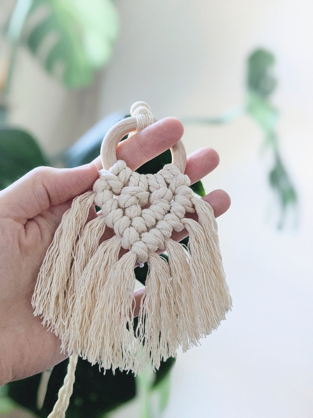 Feathery Macrame Oil Diffuser // Essential Oil Car Diffuser // - Etsy