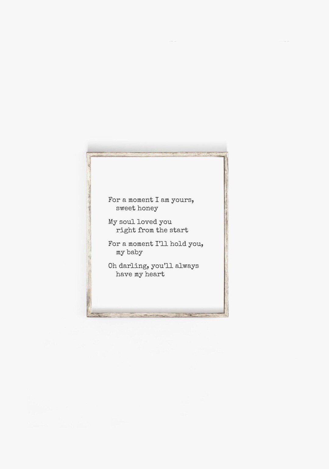 Mine for a Moment // Printable Art // Foster Care Poem // A Mother to ...