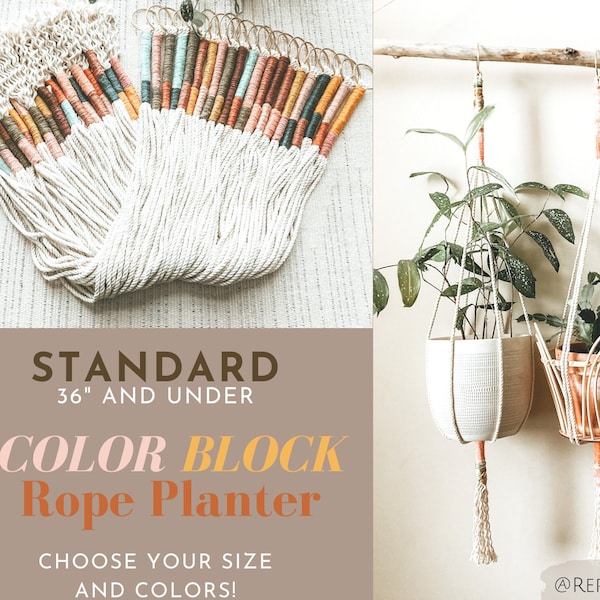 Rope Hanging Planter - Etsy