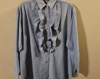 Snap Front Blouse - Etsy