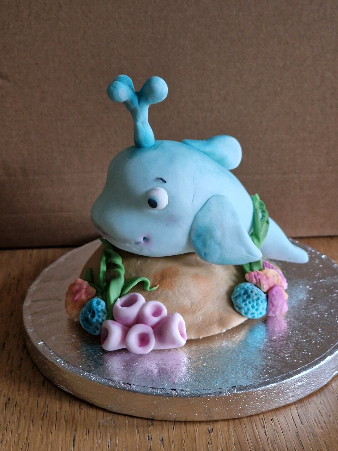 Fondant Whale Cake Topper - Etsy
