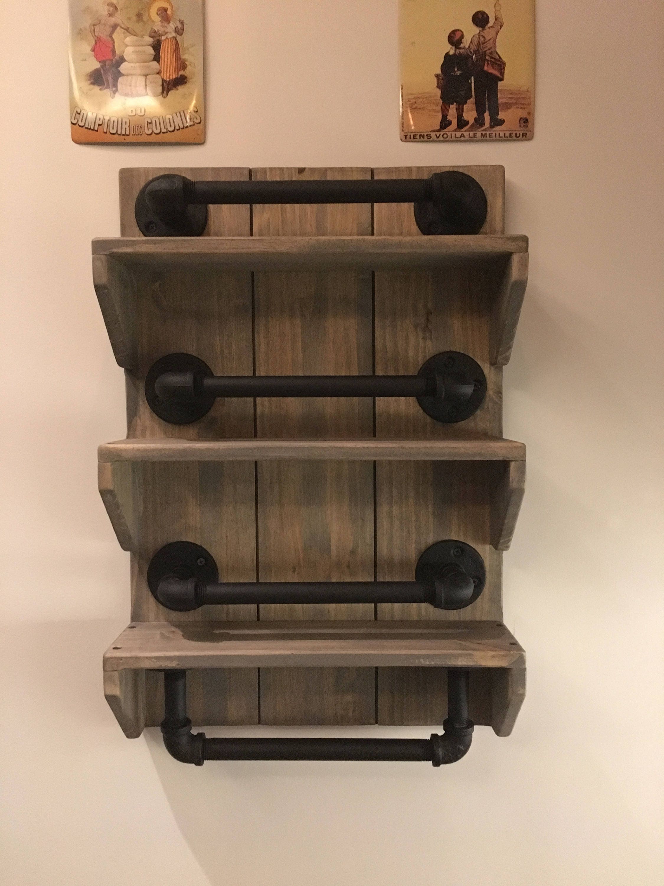 Industrial Pipe Kitchen Spice Rack | Etsy