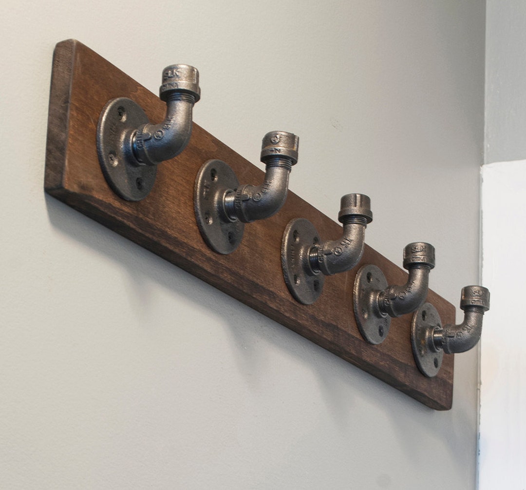 Industrial Pipe Coat Rack - Etsy