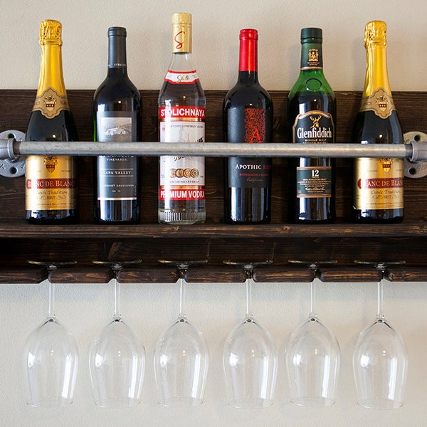 Industrial Wine Rack - Etsy