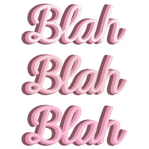 Blah Blah Blah, Art Print, Wall Art, Pink Print , Pastel Print, Wall ...