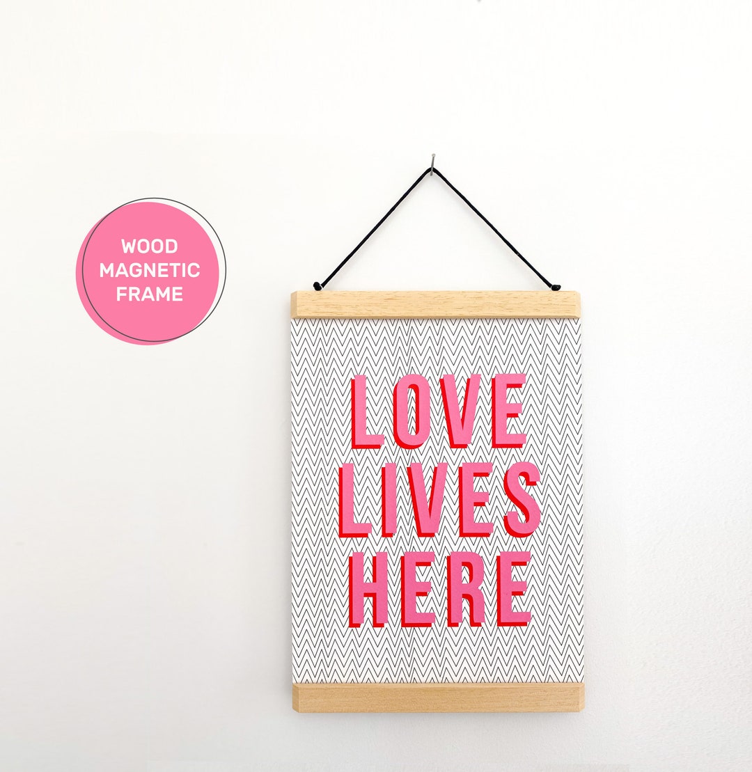 Magnetic Wood Frame Various Sizes A4 A3 A2 Picture - Etsy UK