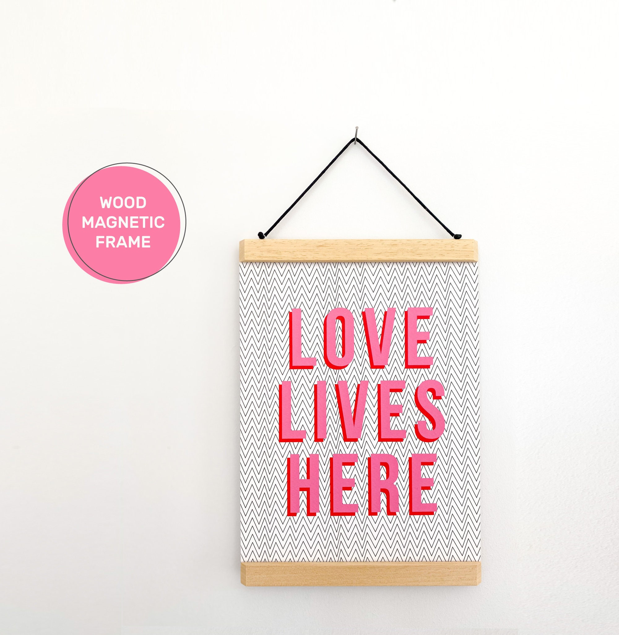 Magnetic Wood Frame Various Sizes A4 A3 A2 Picture - Etsy UK