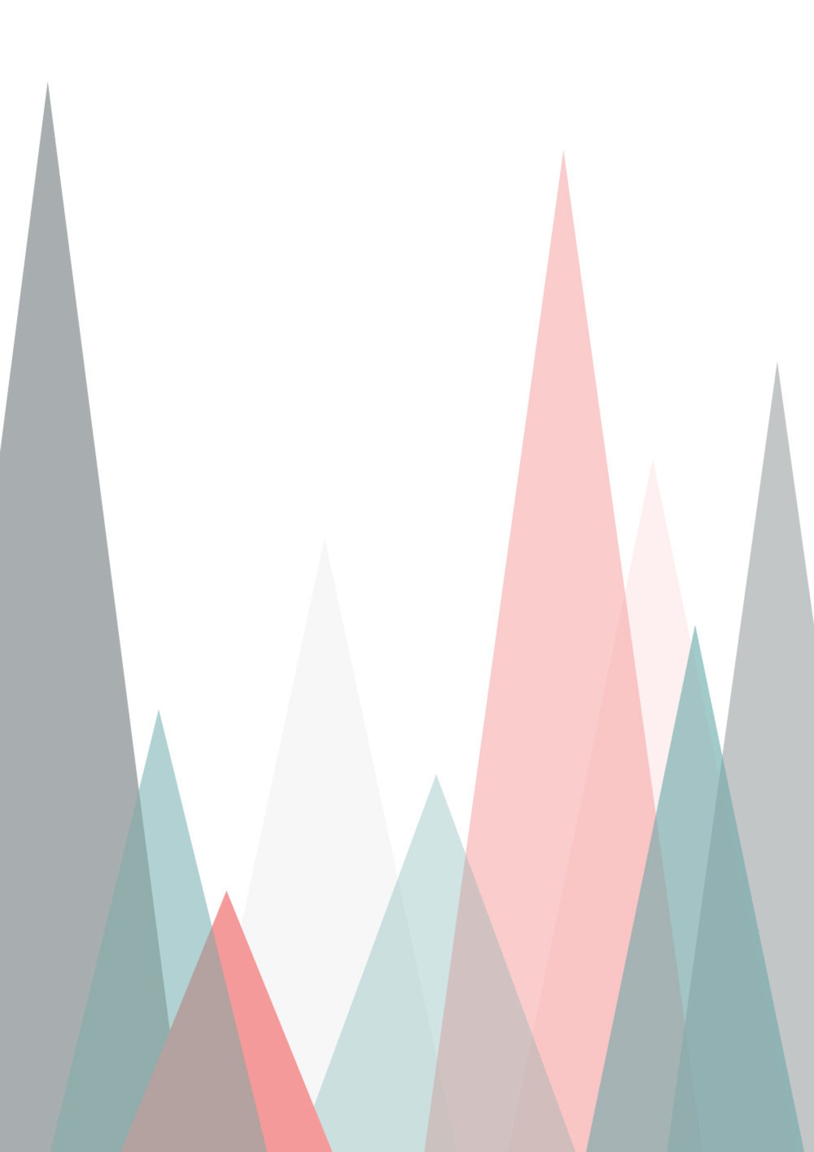 Mountain Print Art Print Scandinavian print Scandi Design | Etsy