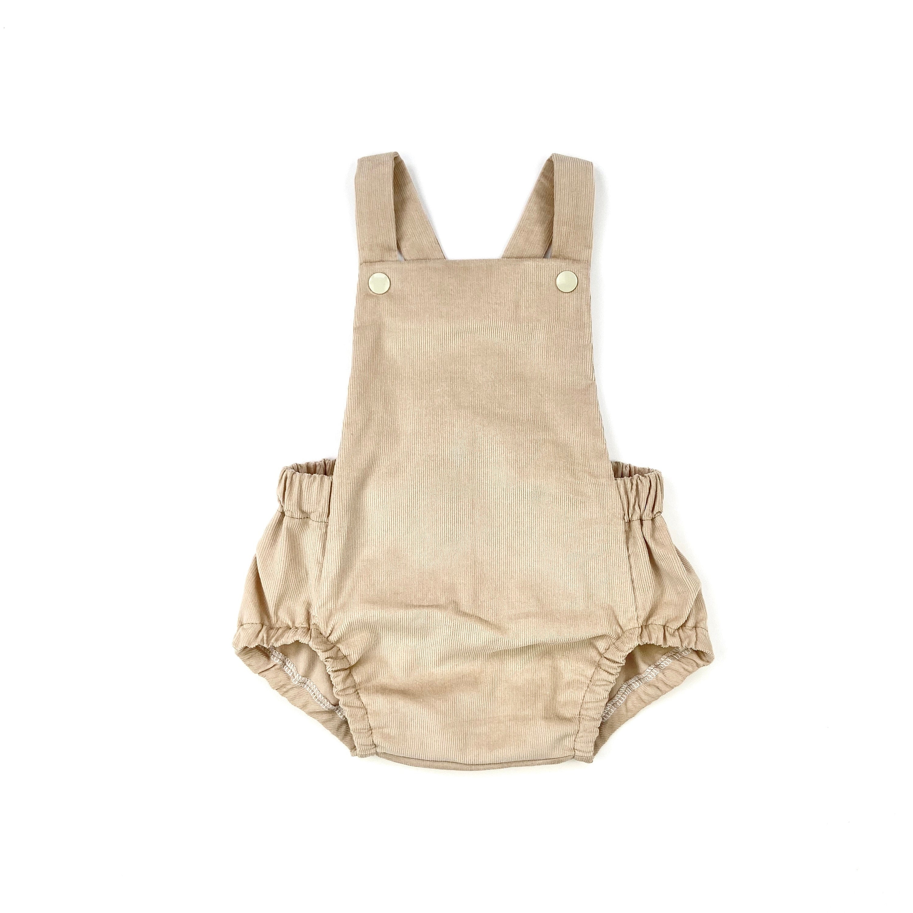 Fudge Baby Romper in Soft Velvety Needlecord, Handmade Romper Luxe Rich ...