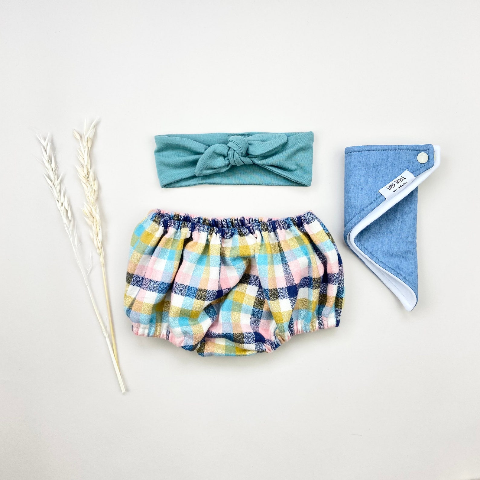 Check Bloomers .modern High Leg Bloomers. Pink and Turquoise - Etsy UK