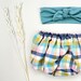 Check Bloomers .modern High Leg Bloomers. Pink and Turquoise Check ...