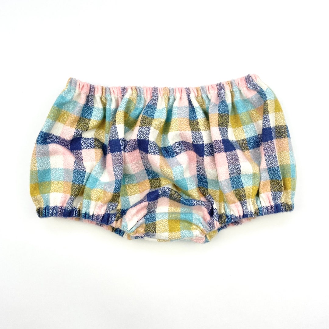 Check Bloomers .modern High Leg Bloomers. Pink and Turquoise Check ...