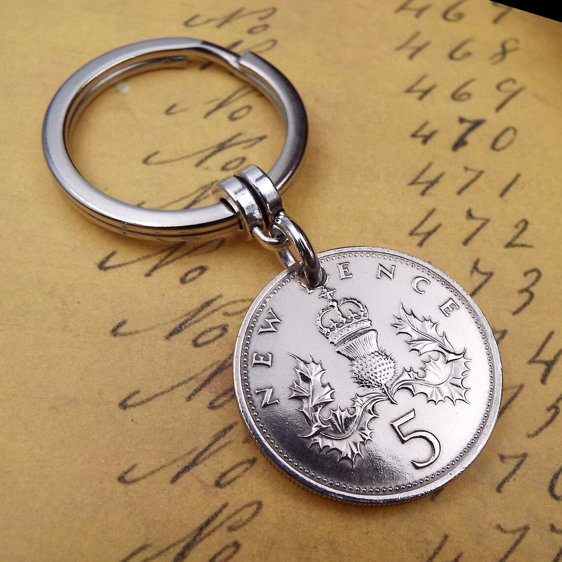 1969 British Five New 5p Coin Keyring 56th Birthday Gift - Etsy UK