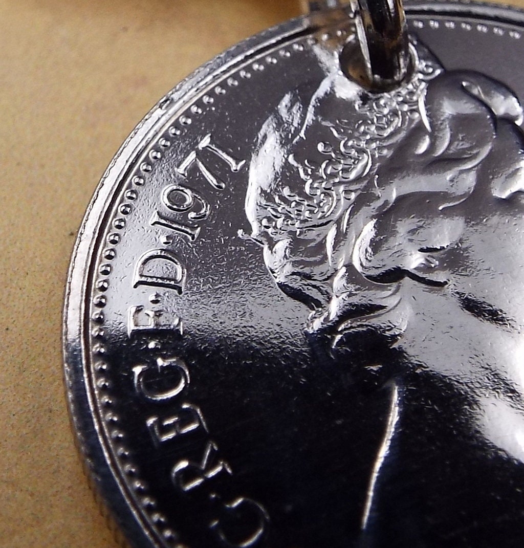 1971 British Five New Pence 5p Coin Keyring 50th Birthday Gift | Etsy