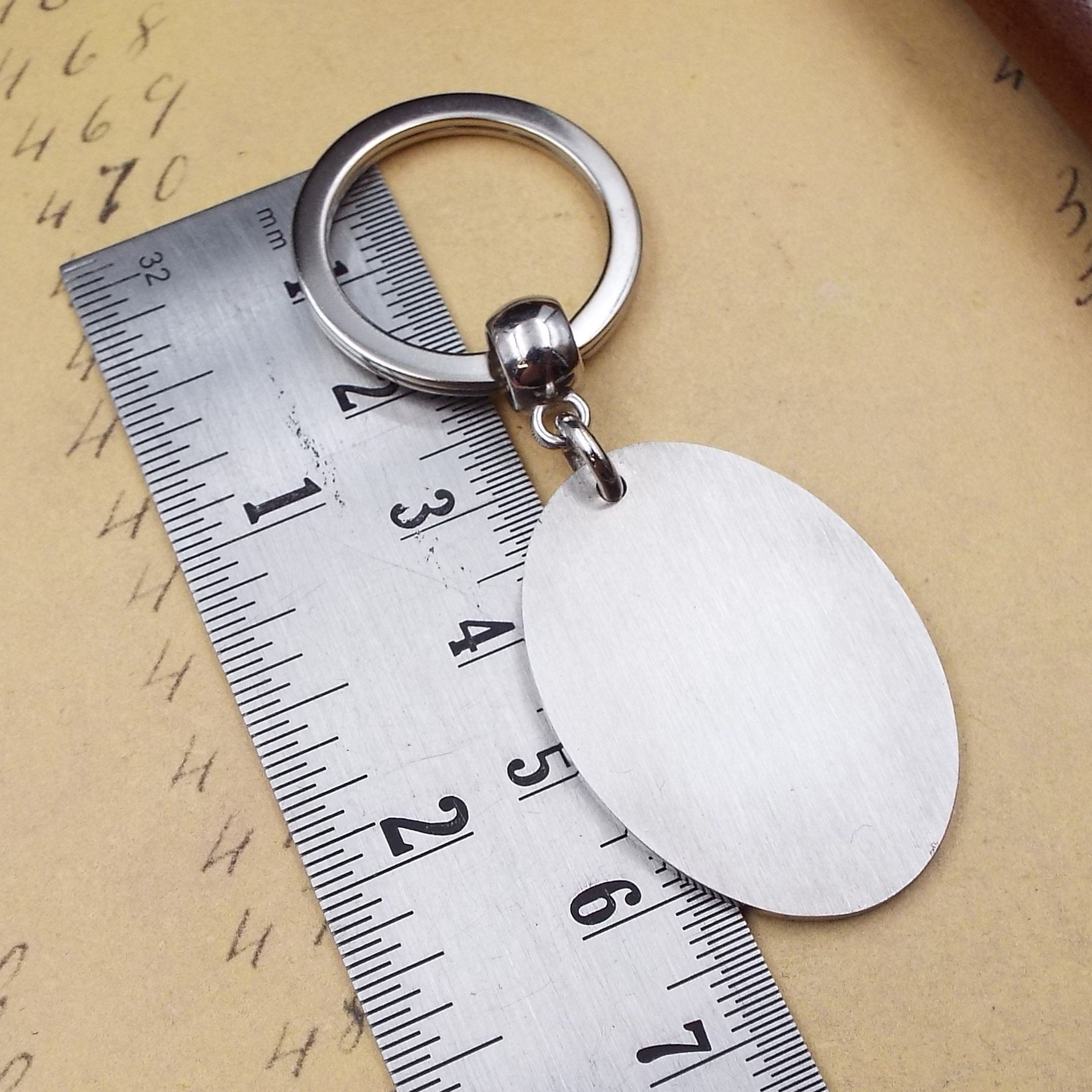 GRANDAD Engraved Stainless Steel Keyring Birthday Gift Large - Etsy UK