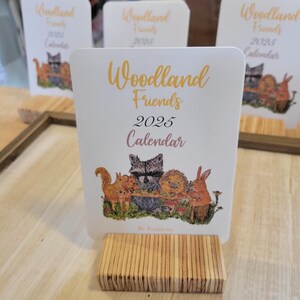 2025 Woodland Friends Desk Calendar - Etsy