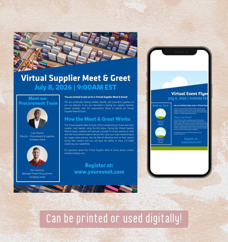 Corporate Event Flyer Template | Business Conference, Webinar, Virtual ...