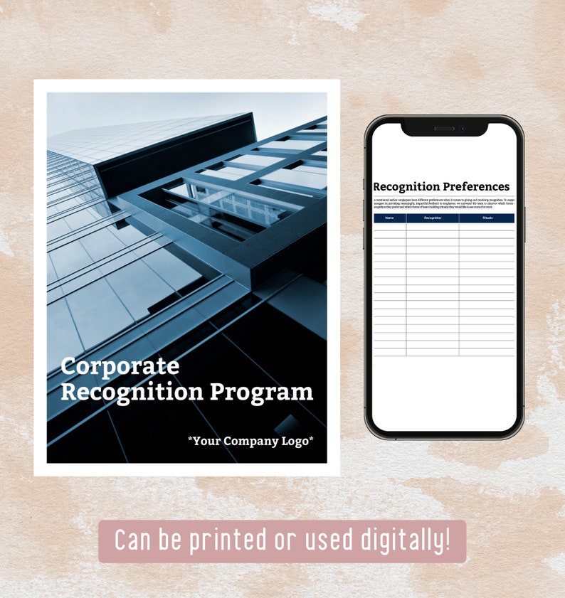 Corporate Recognition Program Template: Editable Canva Guide (digital ...
