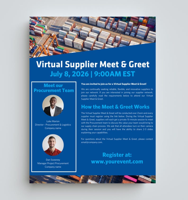 Corporate Event Flyer Template | Business Conference, Webinar, Virtual ...