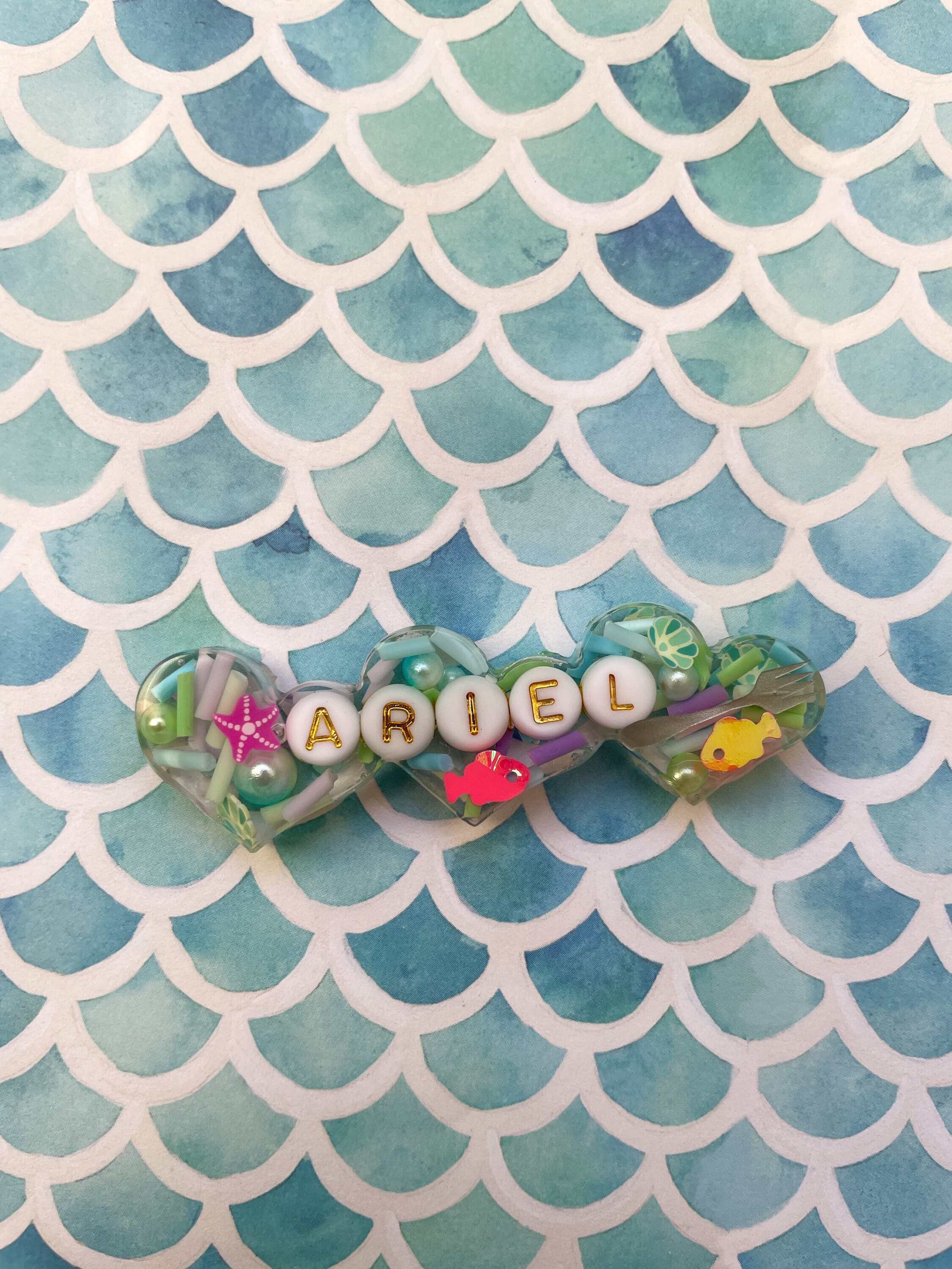 LITTLE MERMAID PRINCESS Ariel Inspired Hair Clip Hair Barrett | Etsy