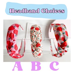 Fall Apple Orchard or Back to School Top Knotted Headband - Etsy