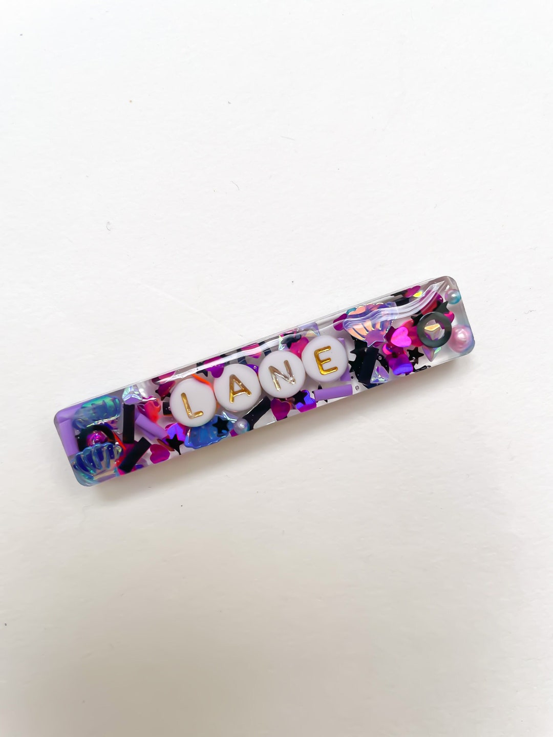 DARK MERMAID SINGLE Hair Clip for Gifting Sea Shell Glitter Purple ...
