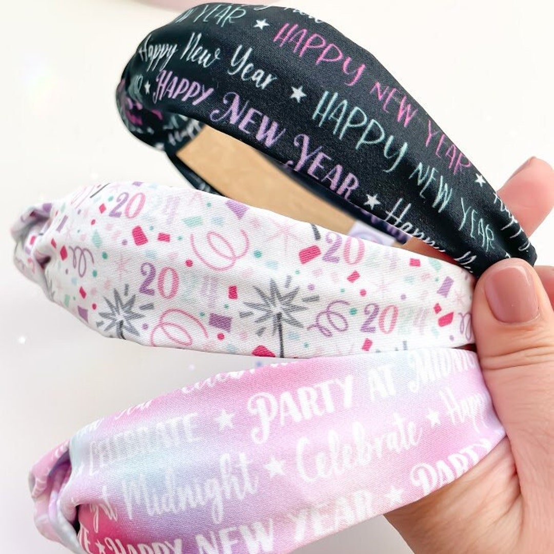 New Years Eve Party Top Knot Headbands - Etsy
