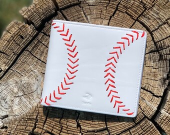 Baseball Leather Wallet - Etsy