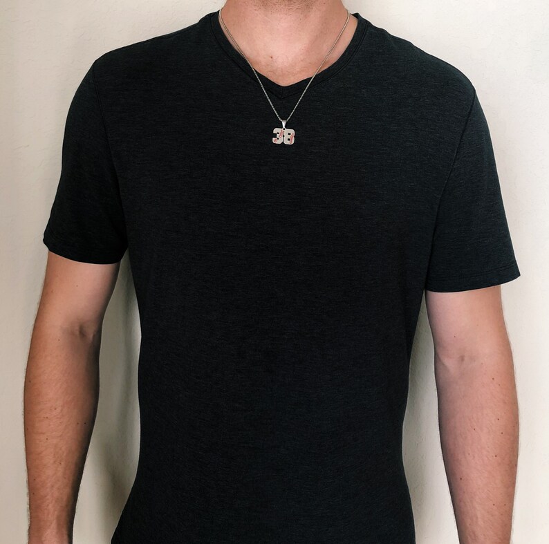 Gold Baseball Lace Number Pendant Gold Sports Necklace - Etsy