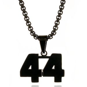 Number Pendant Black - Etsy